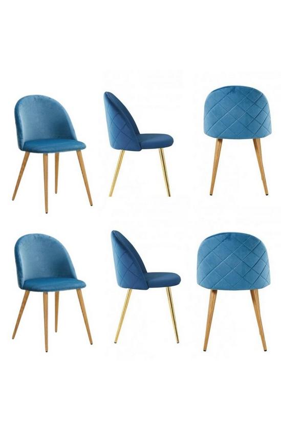 Dining Tables And Chairs Lucia Velvet Dining Chair Set Of 6 Life